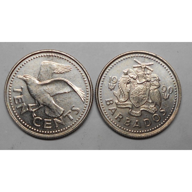 BARBADOS 10 Cents 1990