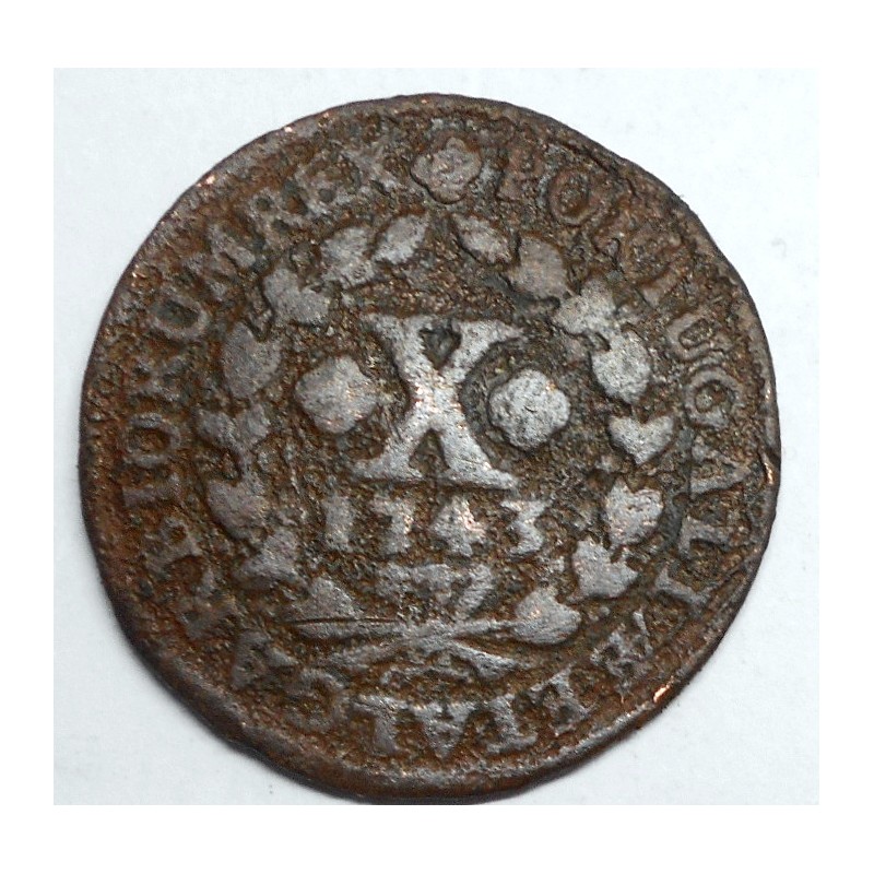 PORTUGAL 10 Reis 1743 IOANNES V