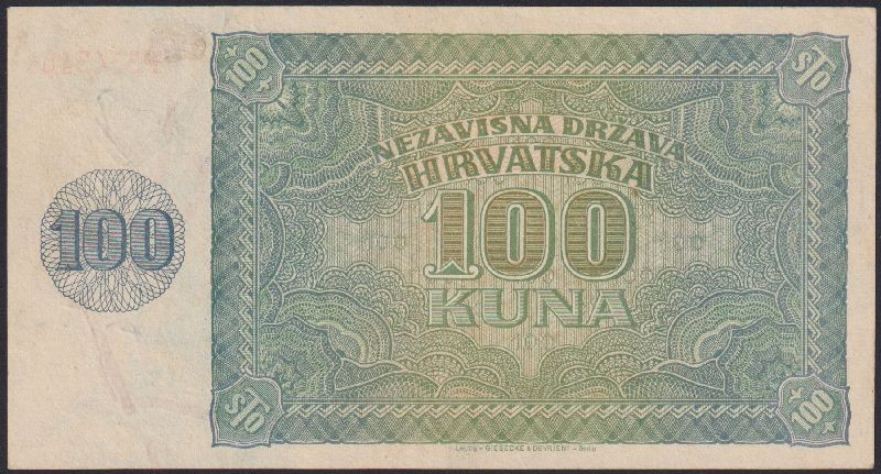 CROATIA 100 Kuna 1941