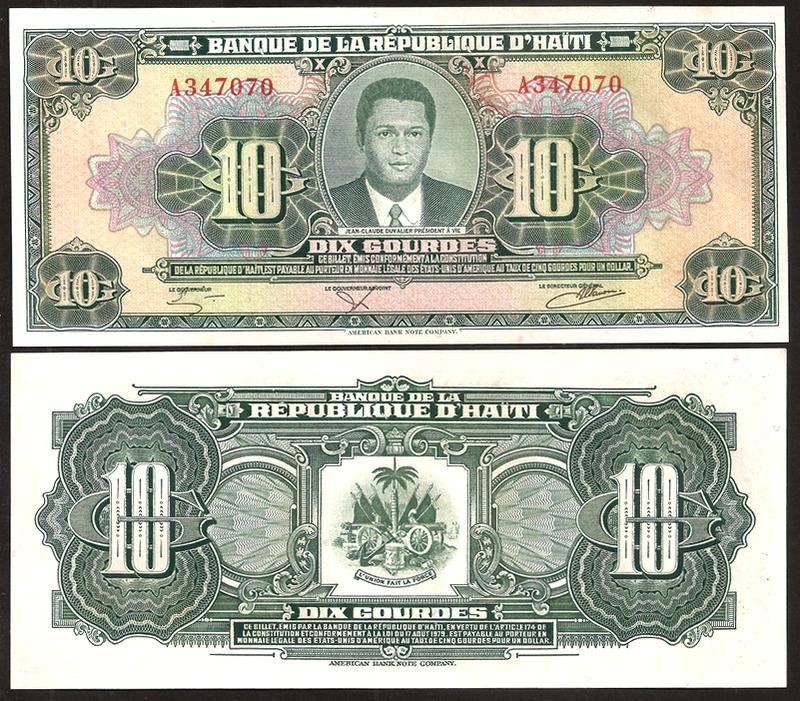 HAITI 10 Gourdes 1984