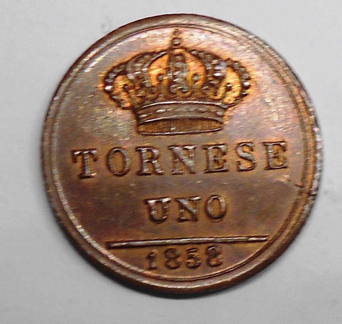 FERDINANDO II 1 TORNESE 1858