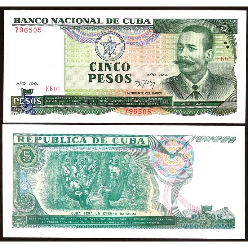 CUBA 5 Pesos 1991