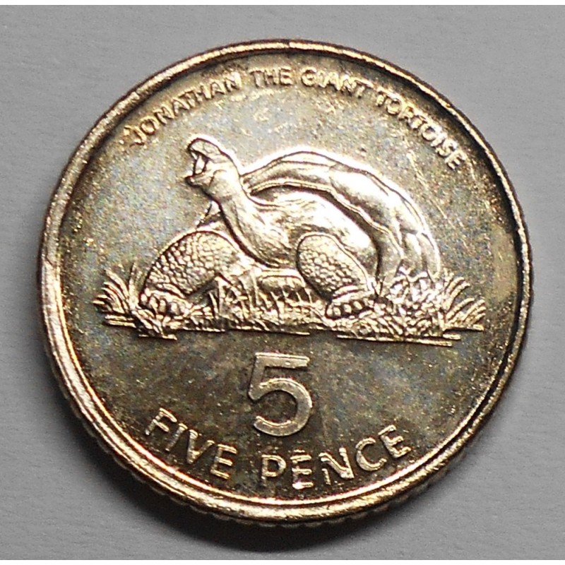 SAINT HELENA 5 Pence 1998 Giant Tortoise