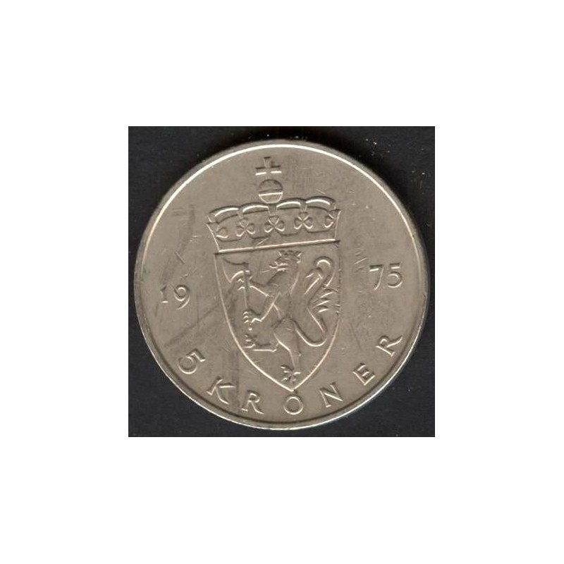 NORWAY 5 Kroner 1975